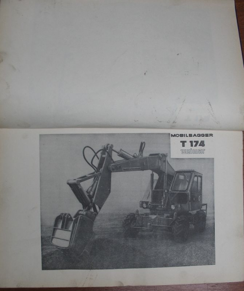 Ersatzteilkatalog T174, Mobilkran T174-16, Mobilbagger T174-32, VEB Weimar- Werk